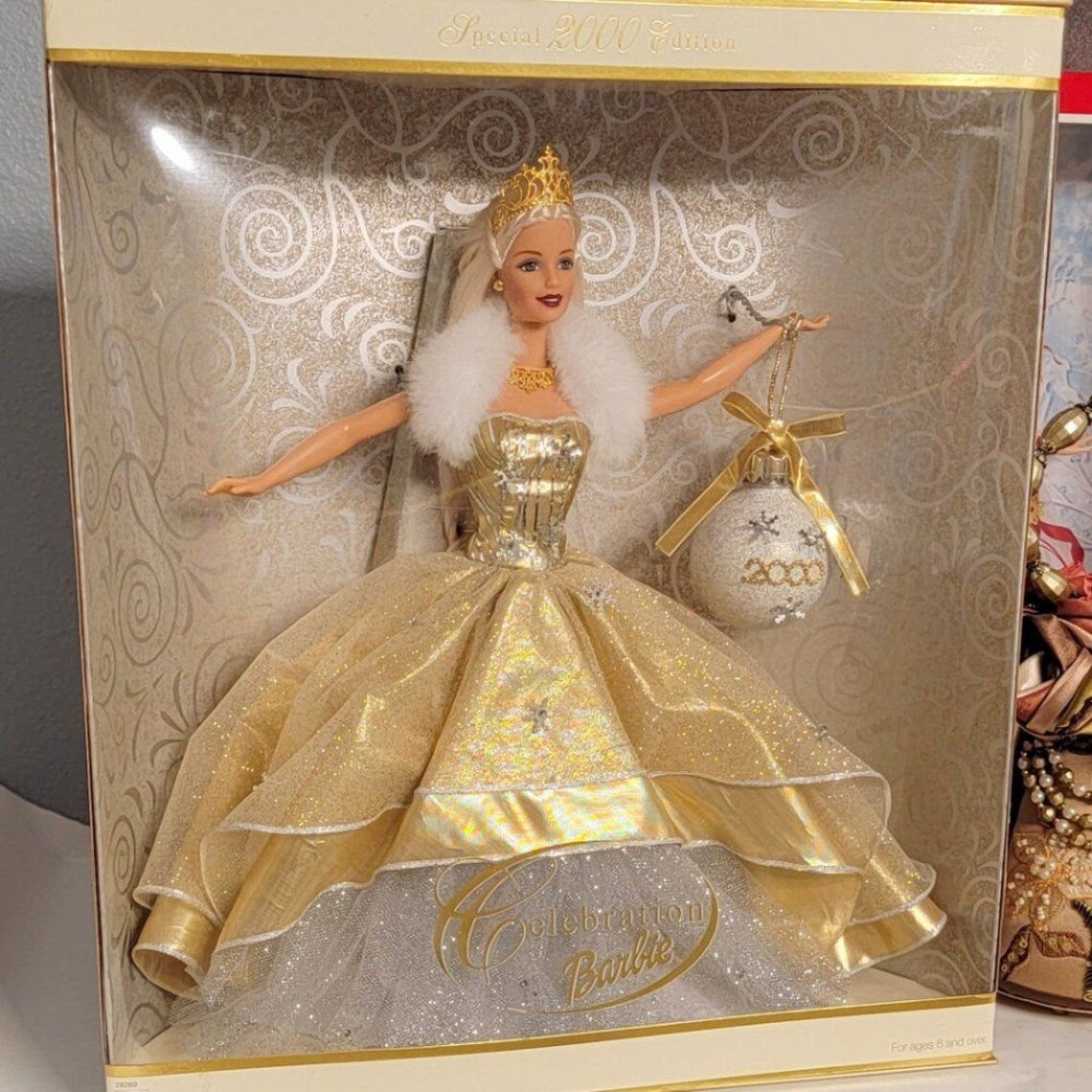 BARBIE Doll Gold Celebration 2000 Edition With Ornament New in Box - Etsy