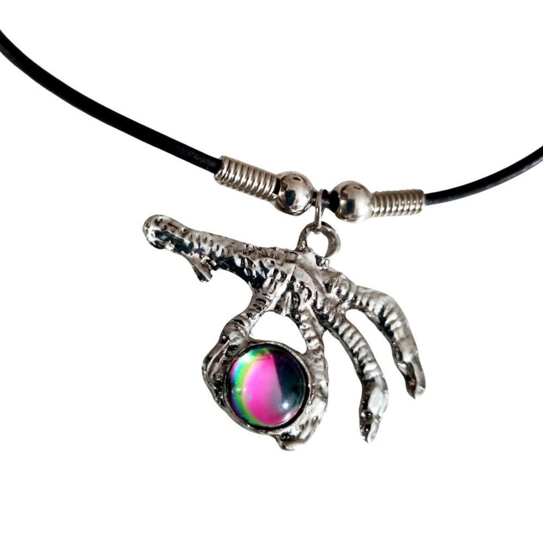 Whimsical Gothic Punk Claw Necklace Halloween Costume - Etsy
