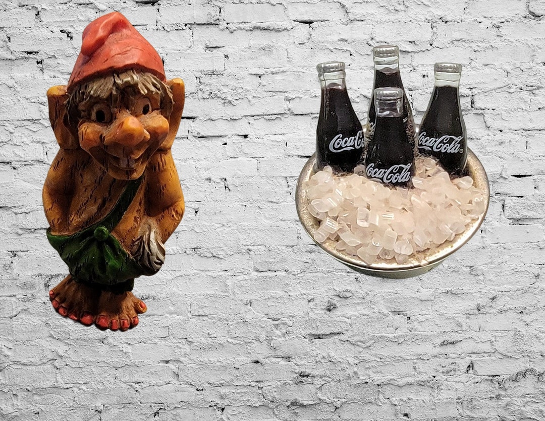 Set of Vintage Magnets Gnome Coca Cola Bottles - Etsy
