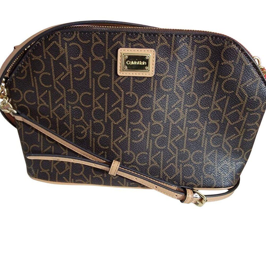 Calvin Klein Hailey Signature Monogram Chain Crossbody - Etsy