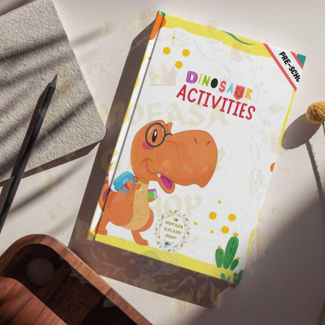 Fun Dinosaur Activity Books for Preschool and Math Learning Adventures ...