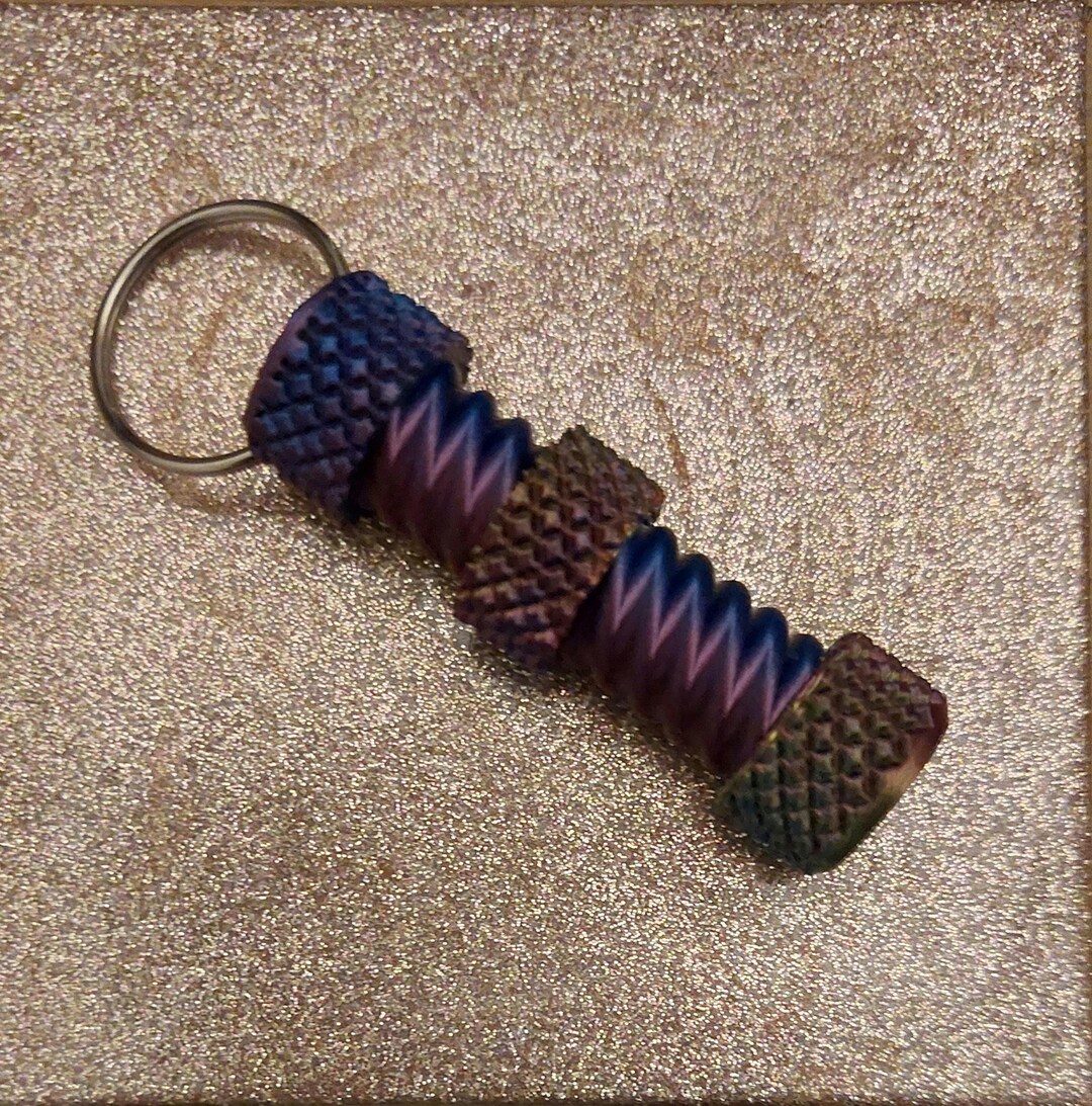 3D Printed Fidget Bolt Key Ring. Perfect Fidget Toy Gift. - Etsy