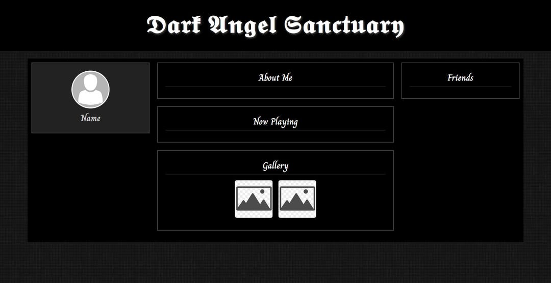 Dark Angel Sanctuary Website Template for Neocities or Nekoweb! - Etsy