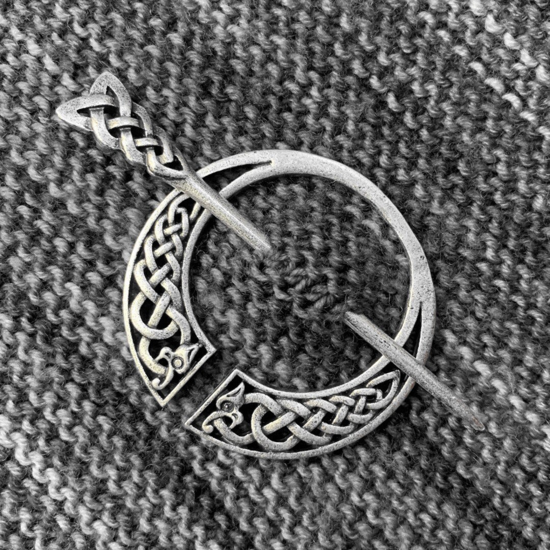 Round Filigree Shawl Pin - Etsy