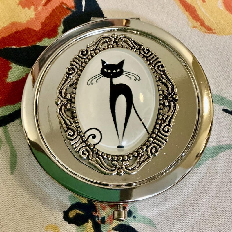 Cat Compact Mirror - Etsy