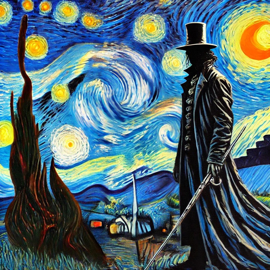The Starry Night Van Goh Van Helsing - Etsy