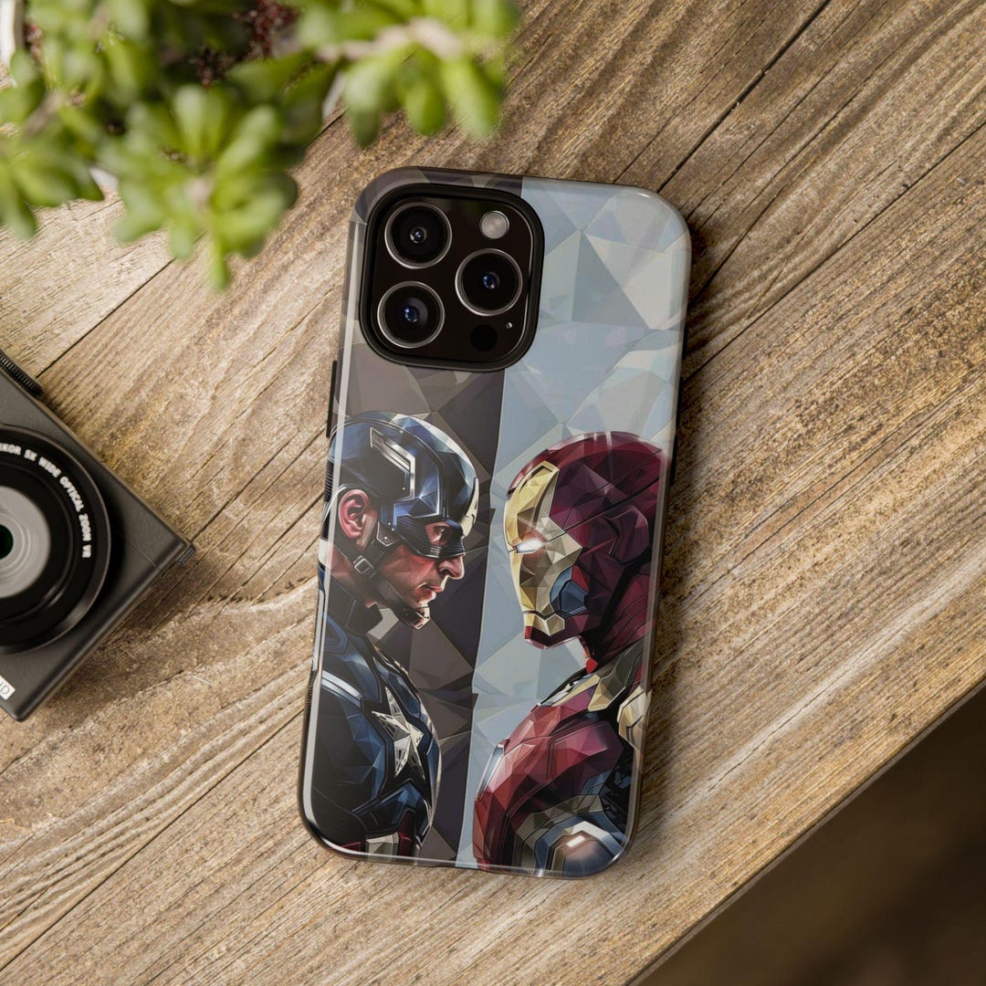 Phone Cases, Ironman Vs Captain America Design, Superhero Fans Gift ...