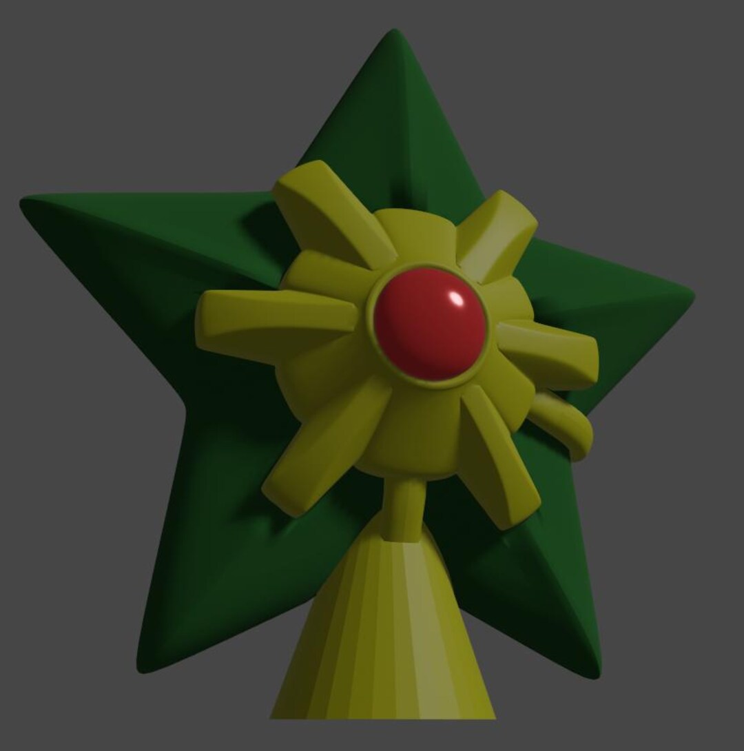 3D Printable Staryu Tree Topper --DIGITAL DOWNLOAD FILE .stl-- - Etsy