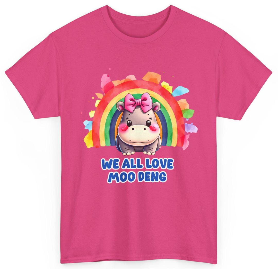 Christmas Gift Moo Deng, Moo Deng T-shirt, Moo Deng Shirt, Funny Shirt ...