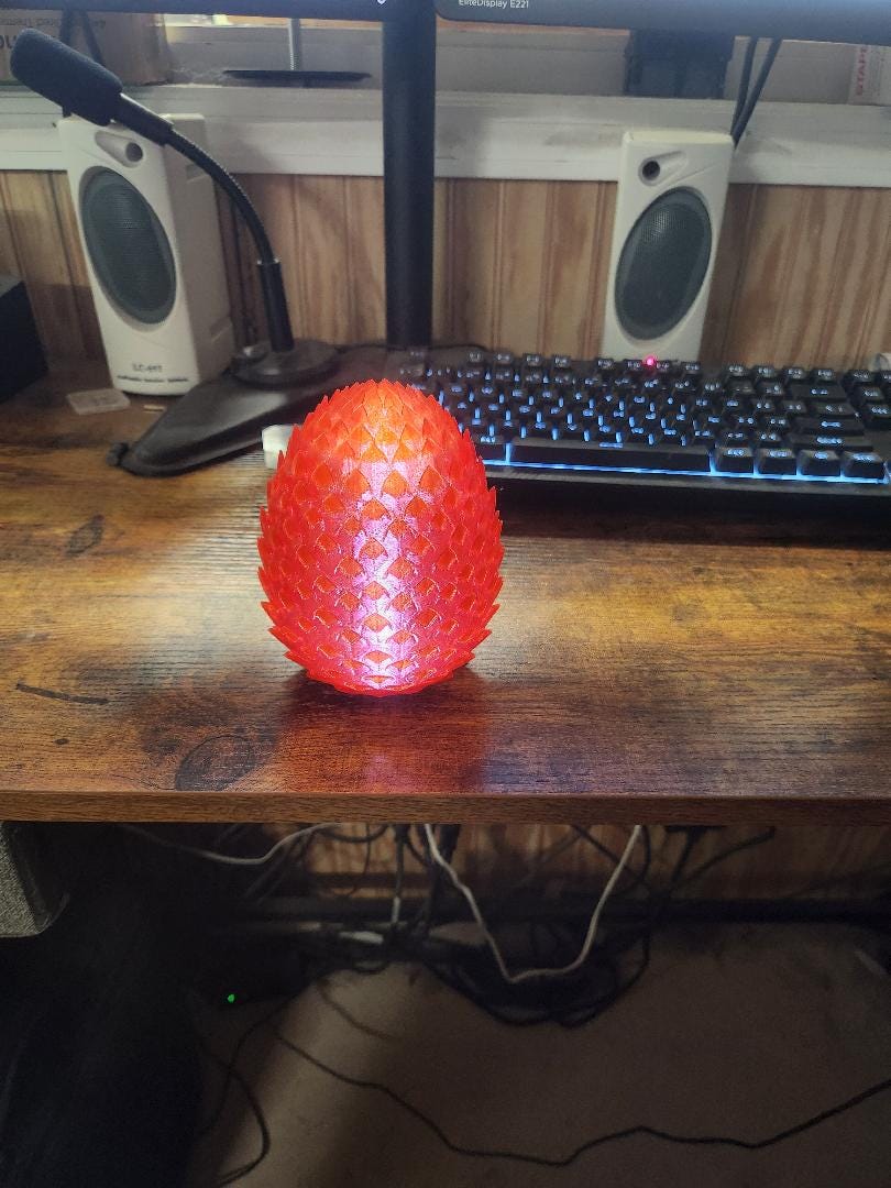 LED Dragon Egg With Battery - Etsy