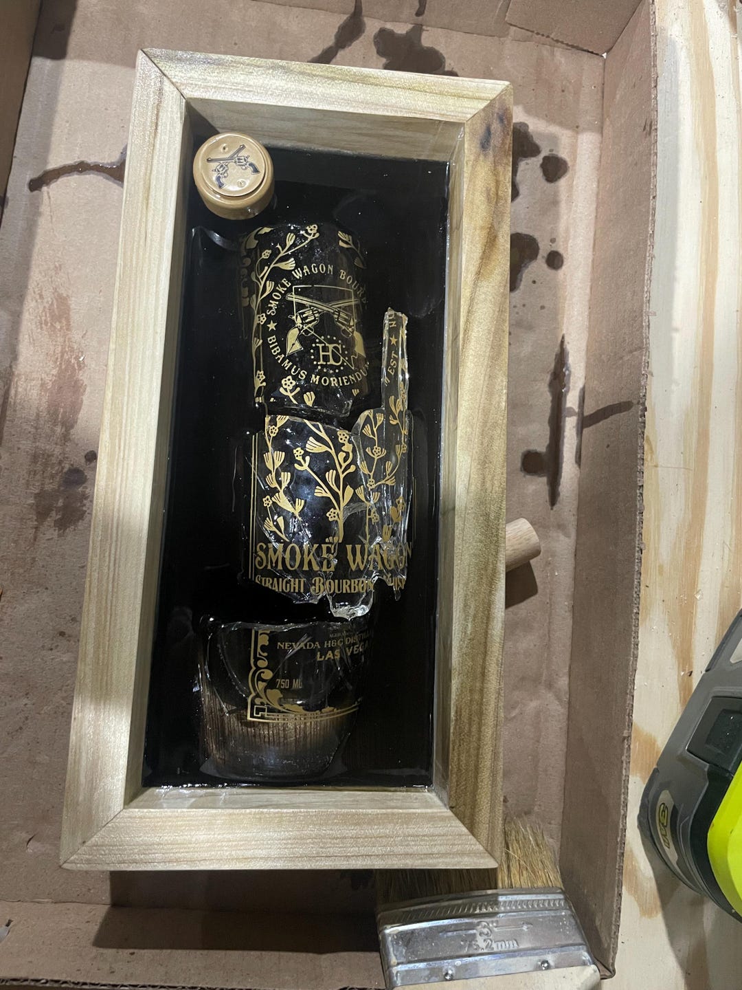 Custom Built Exploded Bourbon Bottle Shadow Boxes - Etsy