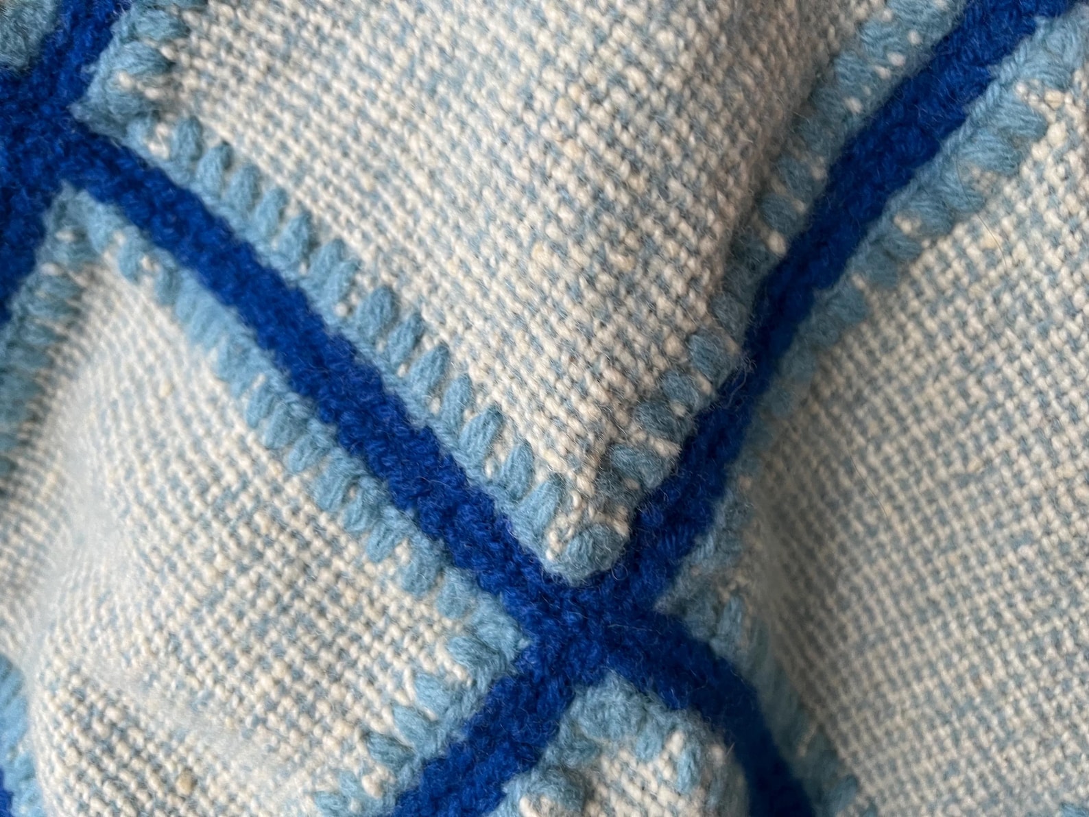 2 Handmade Wool Blankets/afghans, Wool Baby Blanket, Wool Blanket ...