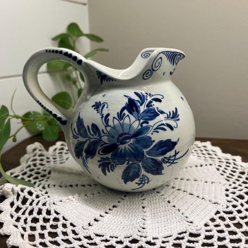 Hand Painted Pitcher - Etsy