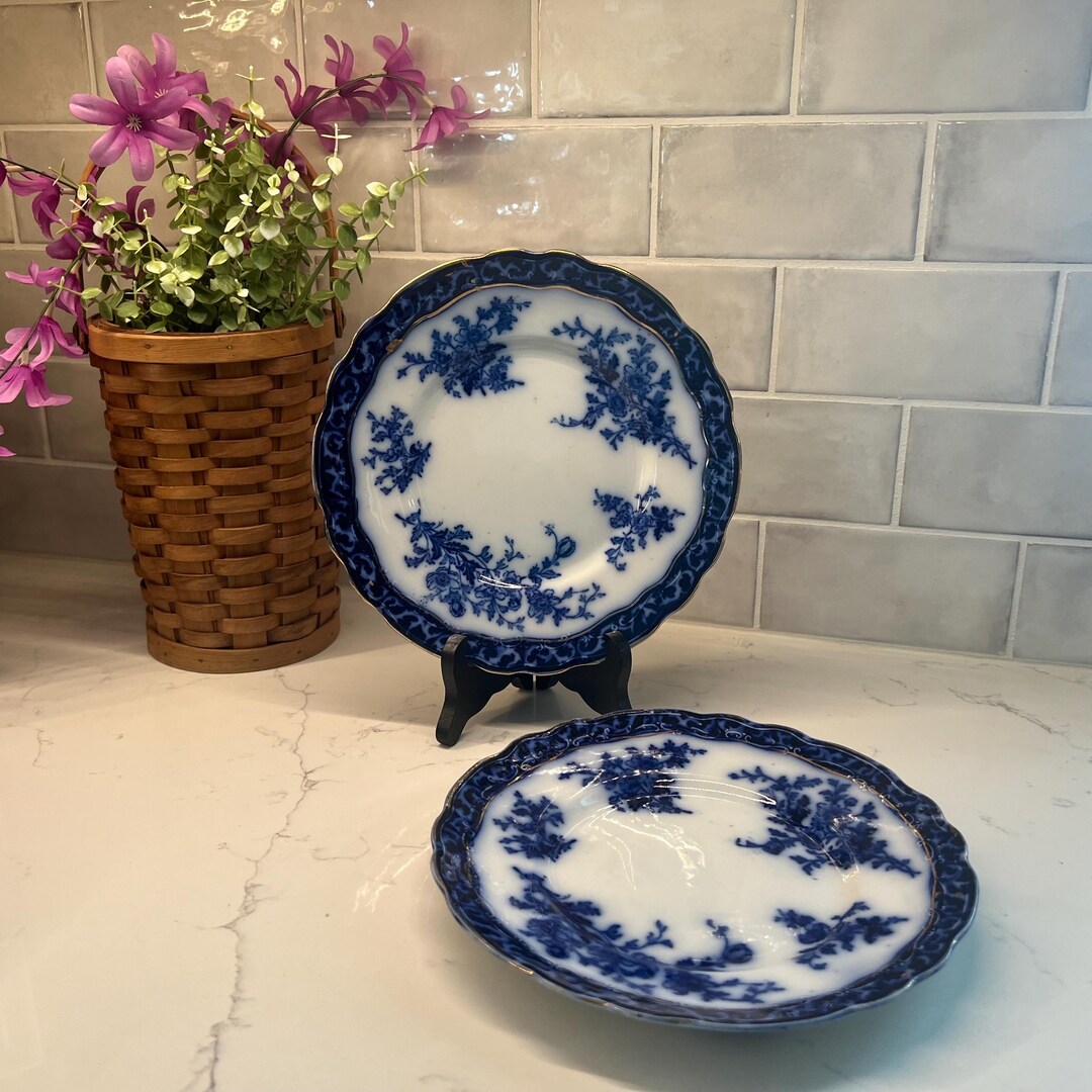 2 Stanley Pottery Touraine Plates, Made in England, 8.75” Diameter ...