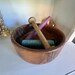 3 Wooden Spools for Decorating, 2 With Thread, One Empty, Farmhouse ...