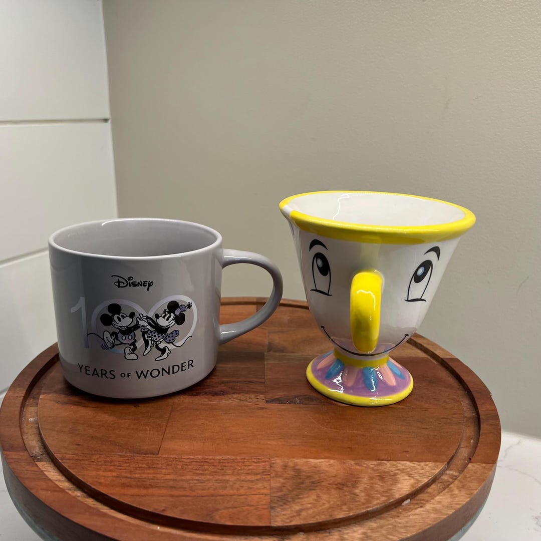 Disney Beauty and the Beast Chip Coffee Mug AND Disney 100 Years of ...