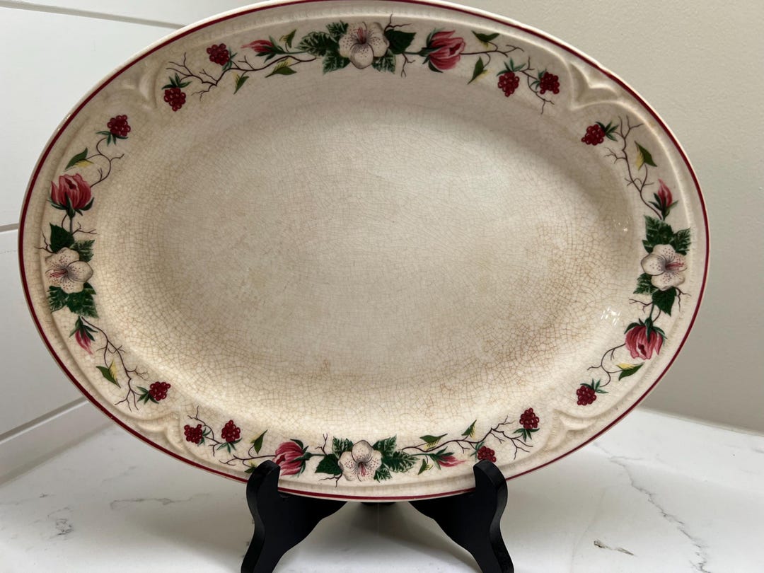 Vintage 1950s Knowles Platter - Etsy