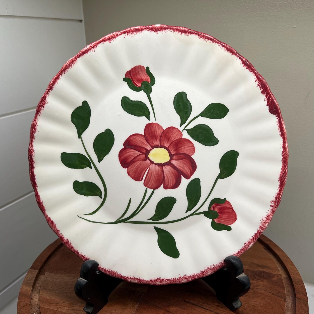 Nocturne Dinner Plate - Made by Blue Ridge Southern Pottery, USA - Etsy