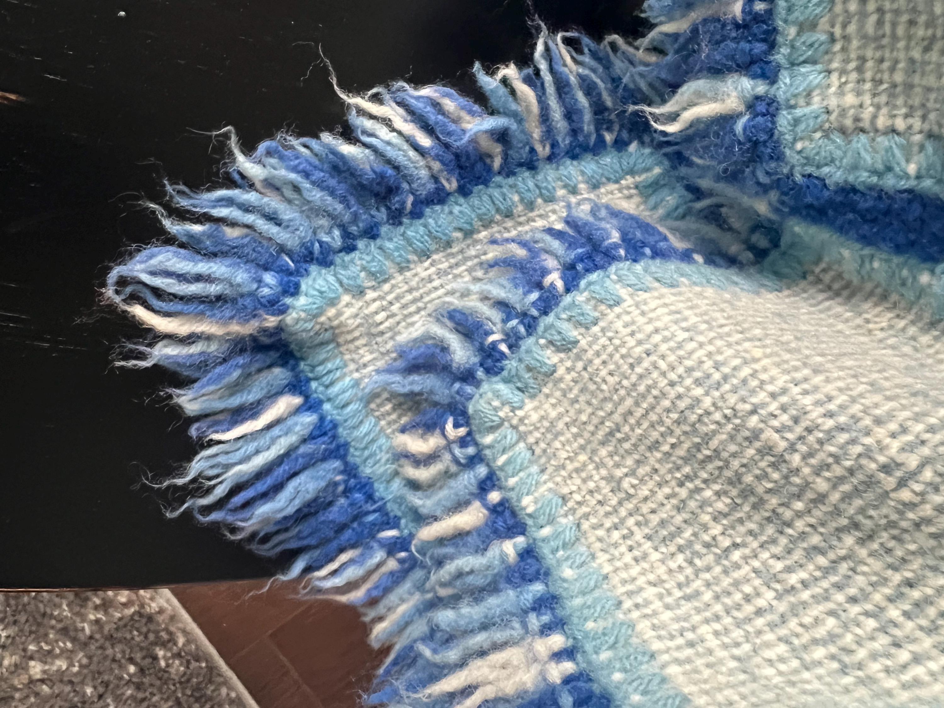 2 Handmade Wool Blankets/afghans, Wool Baby Blanket, Wool Blanket ...