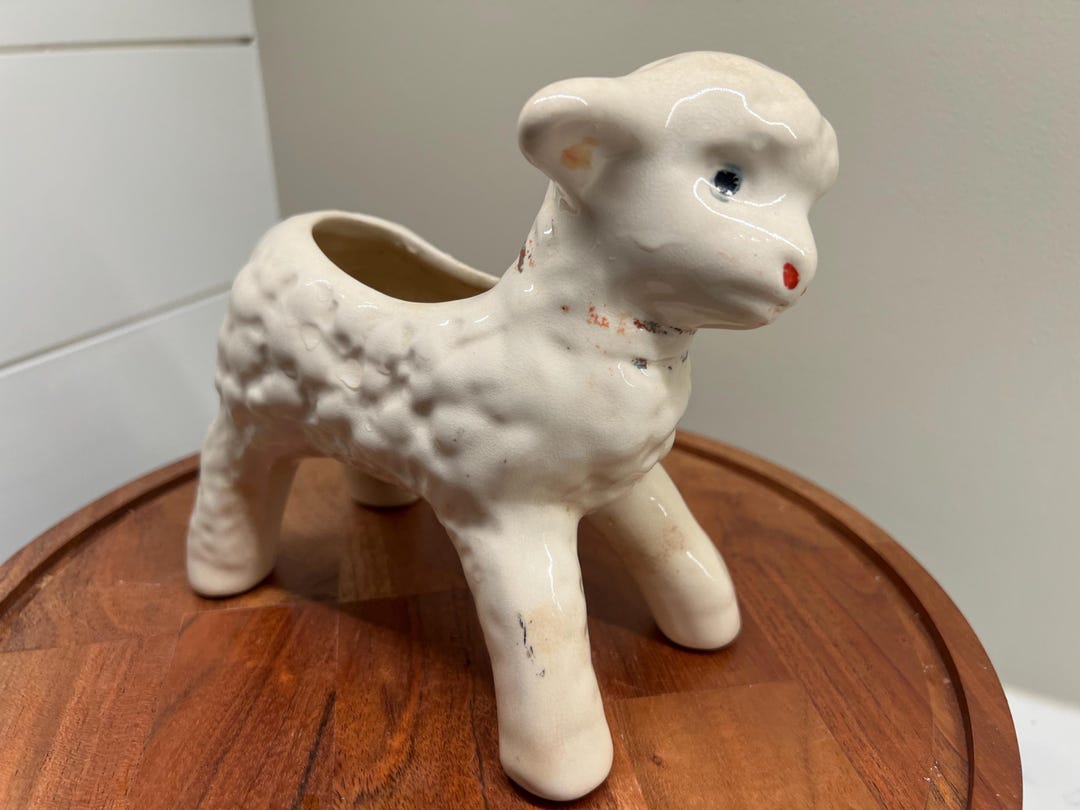 Vintage Lamb Planter, Succulent Lamb Planter - Etsy