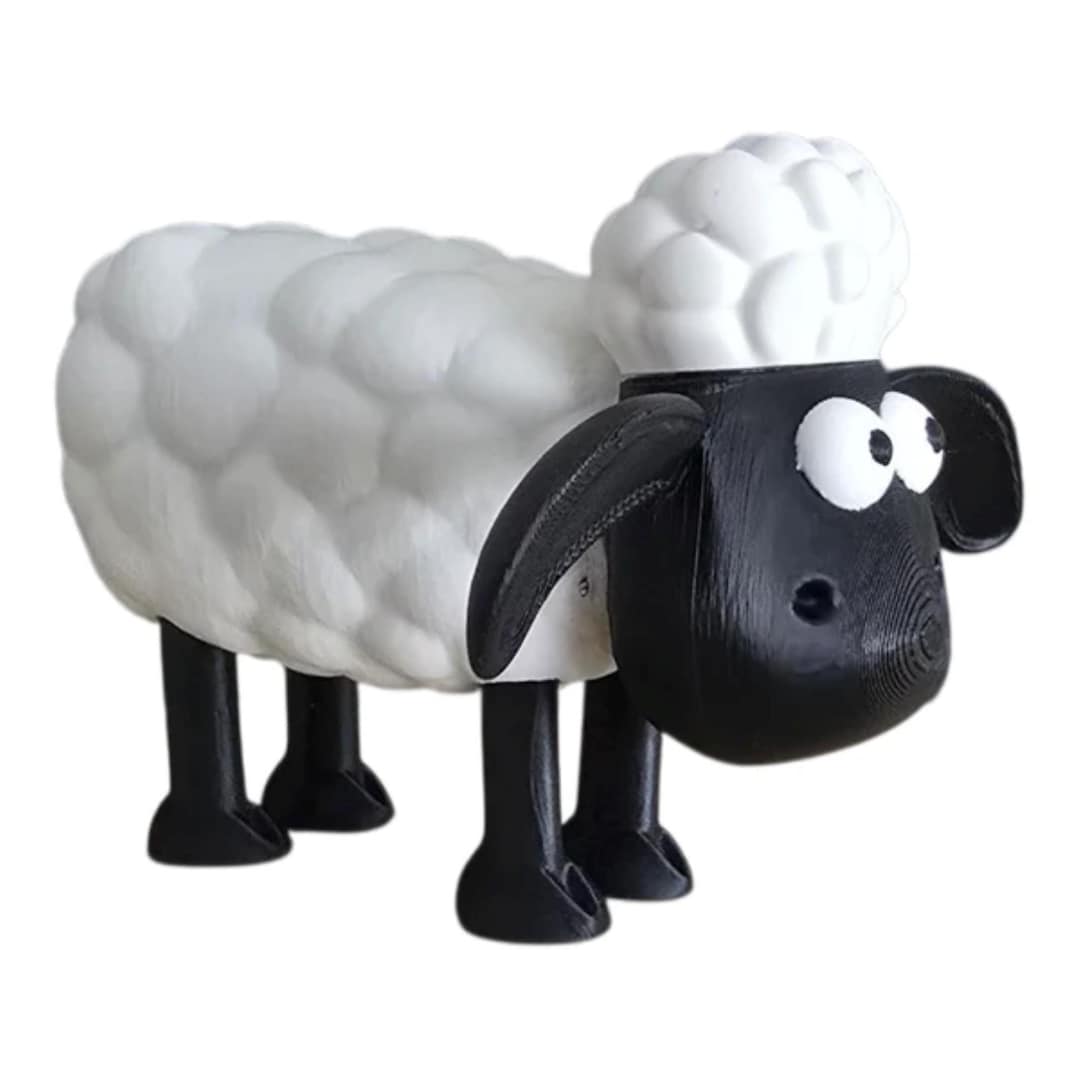 Inspired by Shaun the Sheep Figurine - 3D Printed Desk Figurine - Etsy