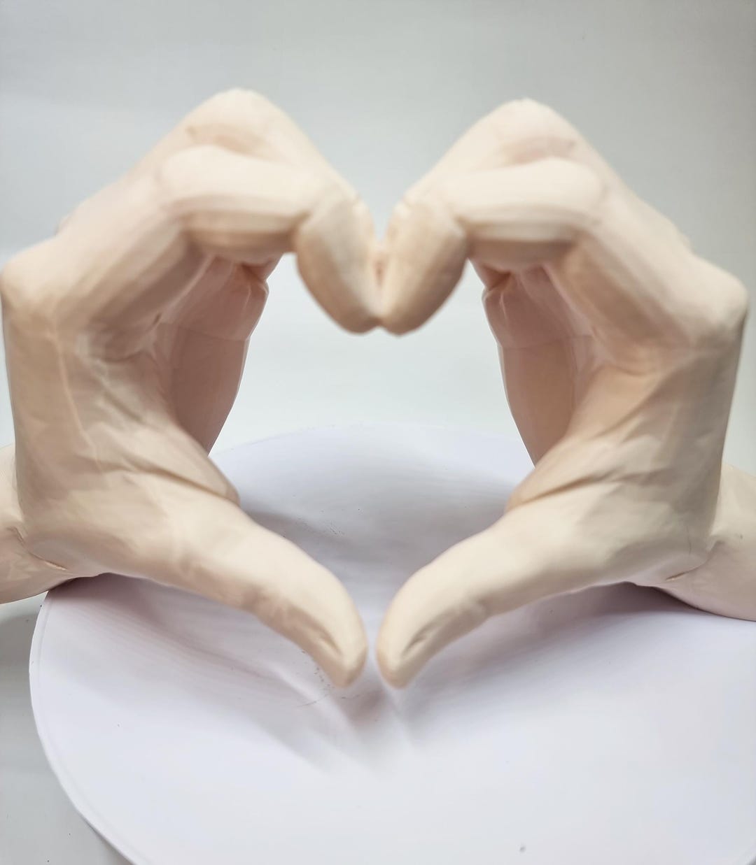 Heart Hands 3d-printed Sculpture | Unique Hand Gesture Decor for Home ...