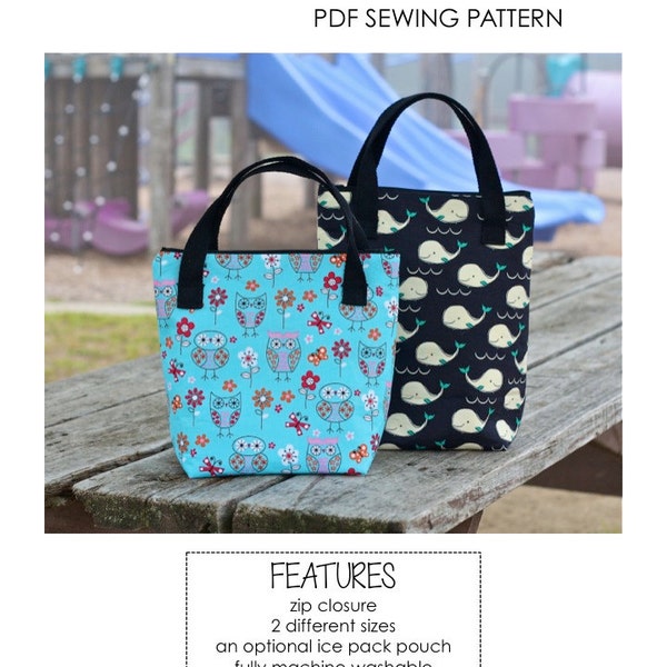 Lunch Bag Pattern - Etsy