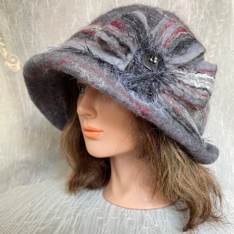 Gray Wool Hat - Etsy