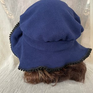 Flapper Hat Navy Blue Grey . Tatiana123 - Etsy