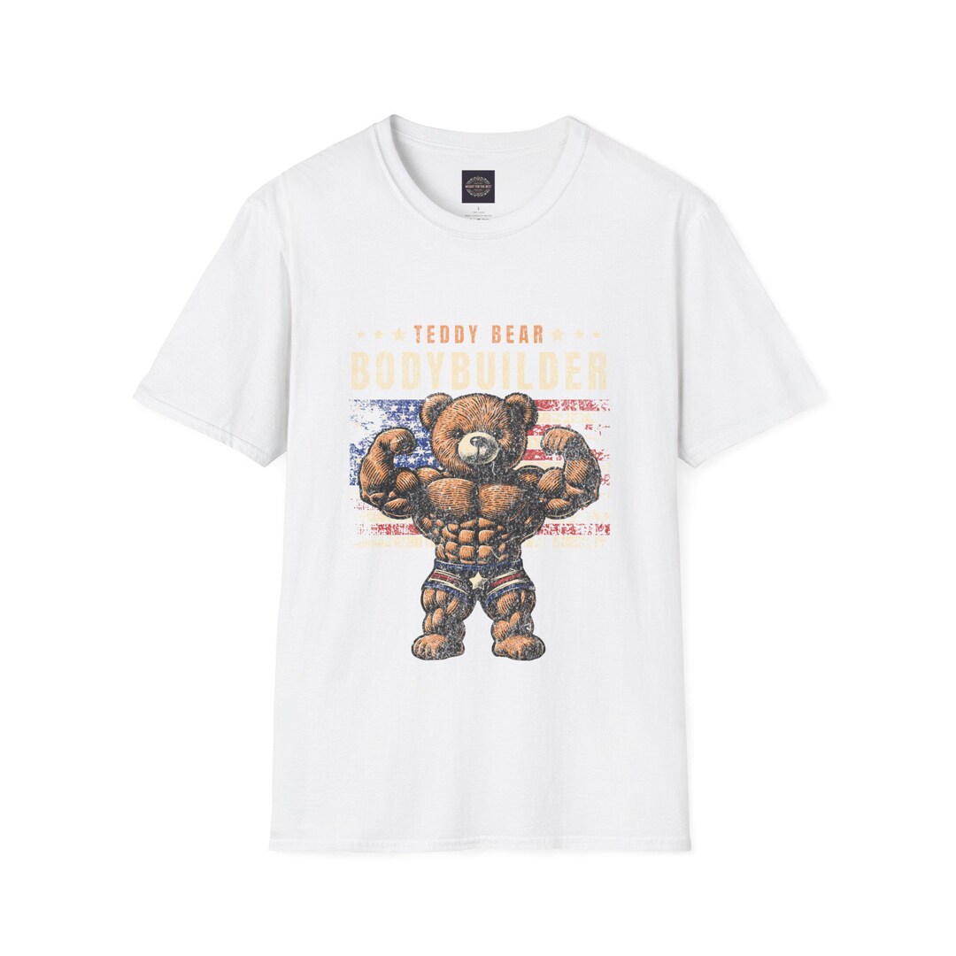 Teddy Bear Bodybuilder T-shirt - Etsy