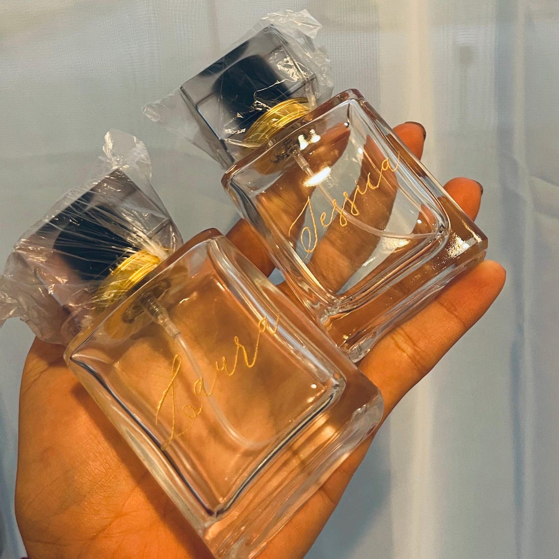 Custom Engraved/calligraphy 50ml Perfume Bottle Personalized Glass ...