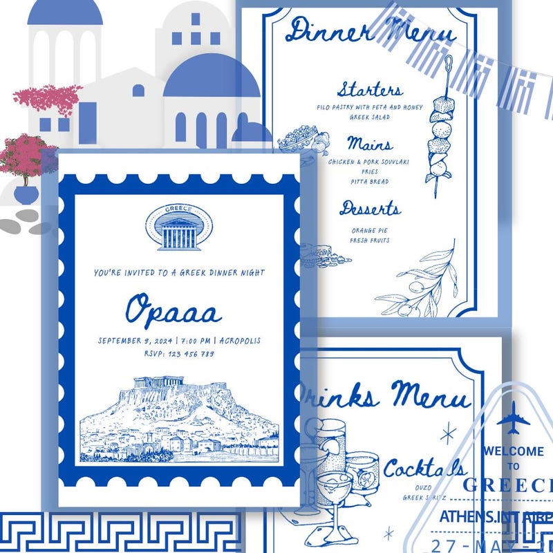 Greek Theme Party - Etsy