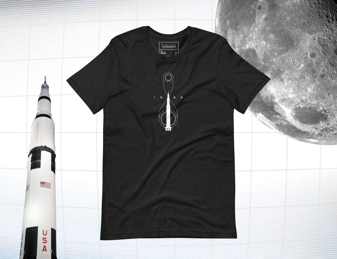 Saturn V Apollo Rocket (dark) Shirt – Space NASA Enthusiast Gift - Etsy