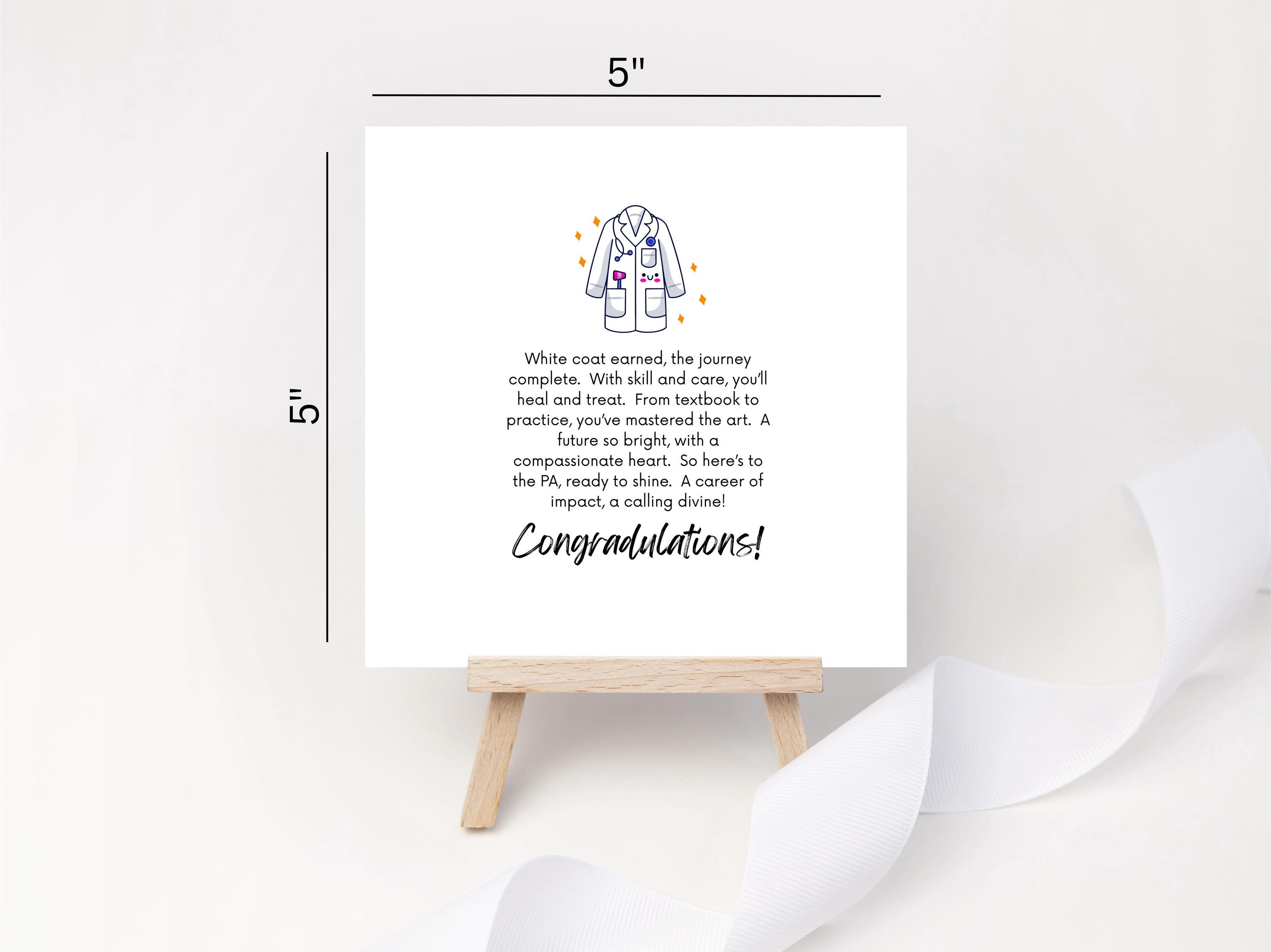 Physician Assistant Graduation Printable Greeting Card for Medical ...