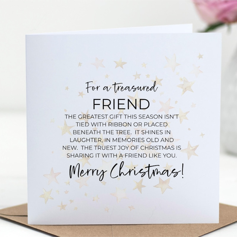 Friend With Poem Card - Etsy