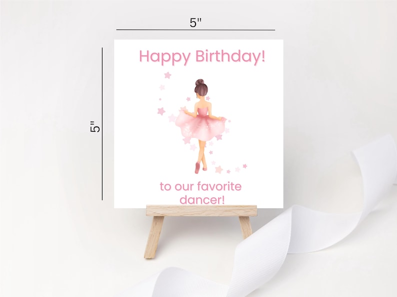 Dancing Birthday Card, Birthday Card for Kids Printable, Tweens Gifts ...
