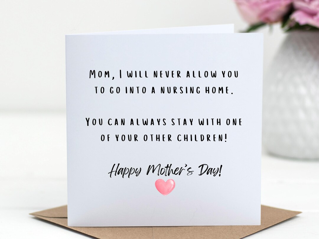 Funny Mother's Day Card Printable Card for Mom Gift for Mama Gift for ...