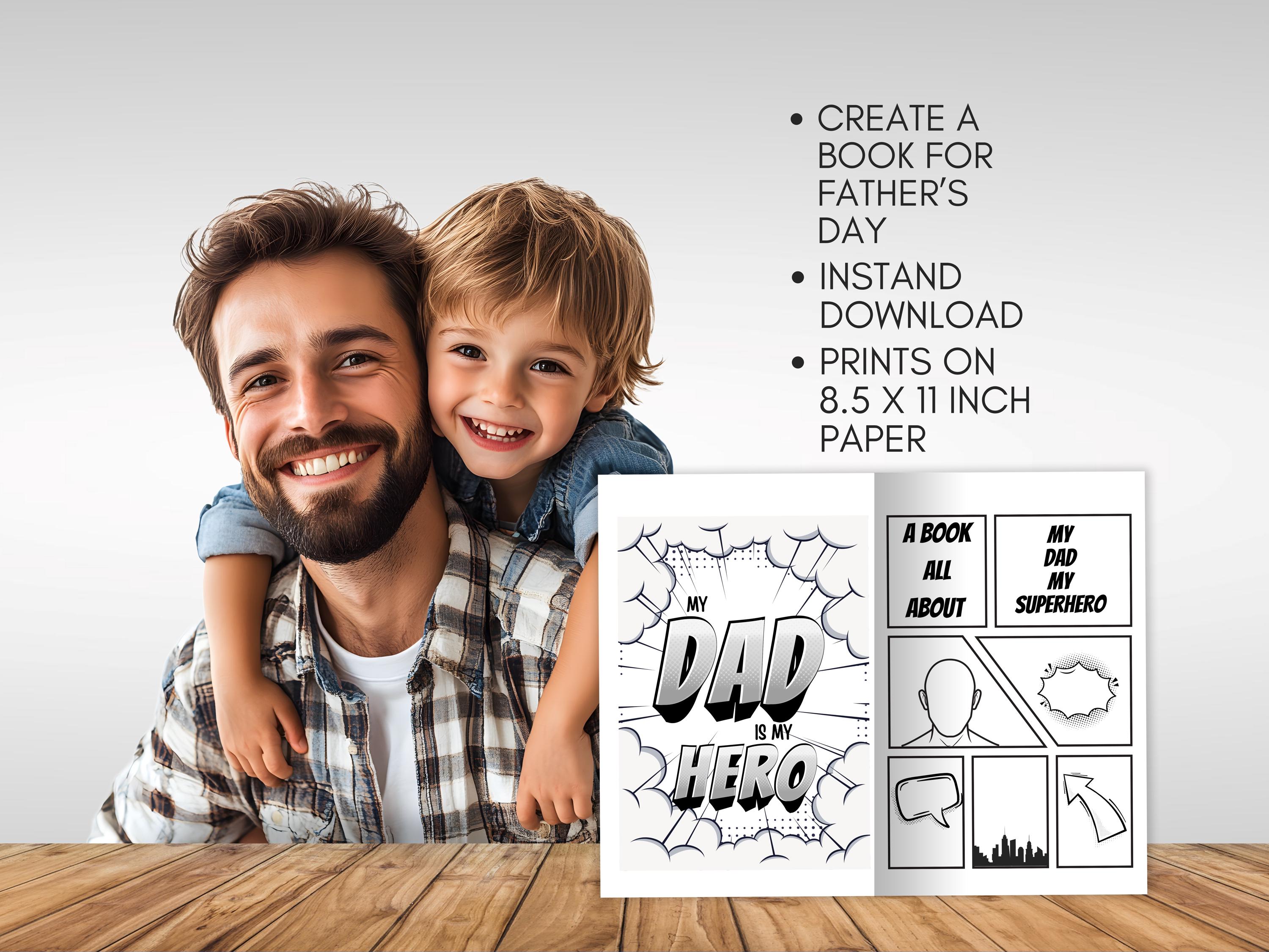 Super Dad Activity Booklet, Printable Coloring Book, World's Best Dad ...