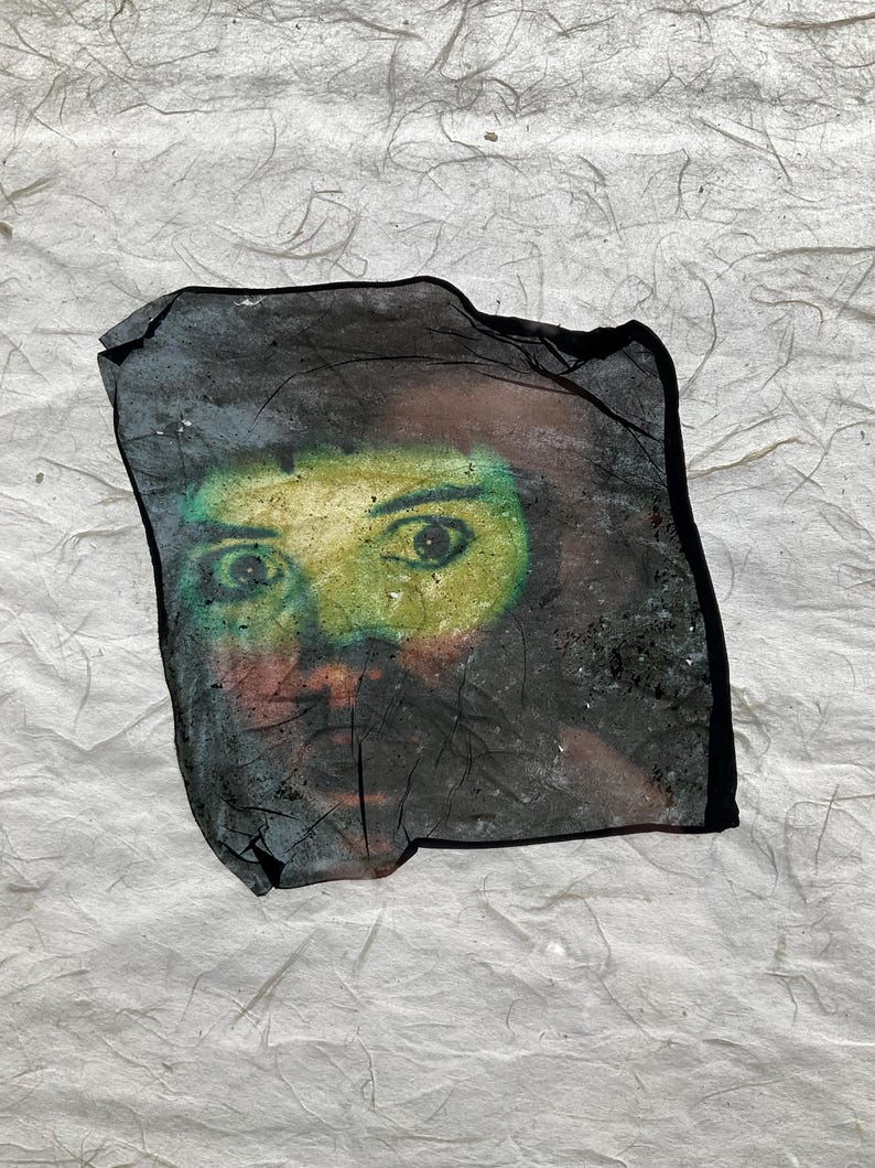 Lydia Deetz Emulsified Polaroid Art – Transparent Rice Paper Print in ...