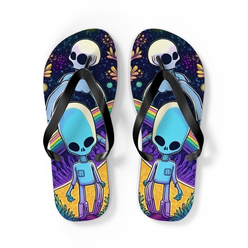 Skull Flip Flops - Etsy