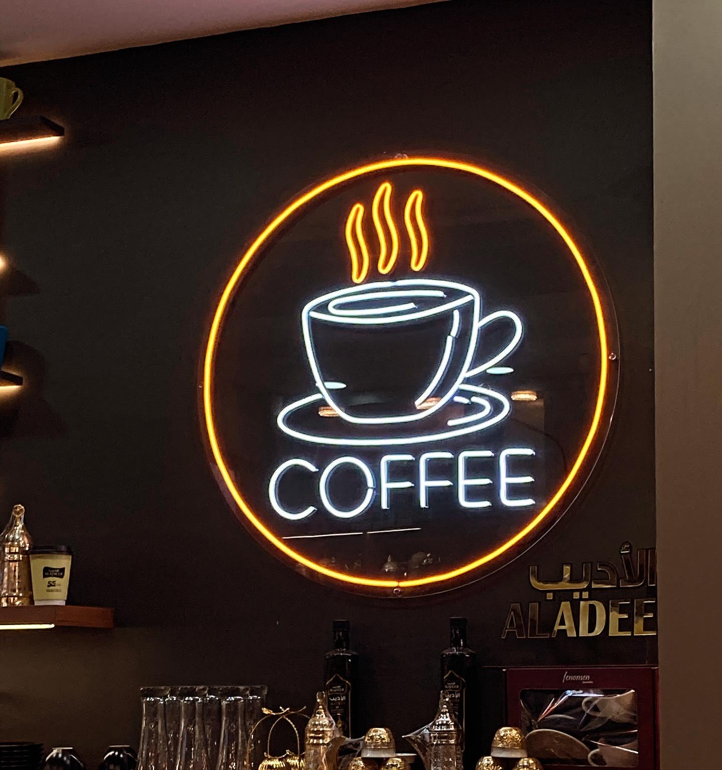 Coffee Neon Sign, Coffee Cup Neon Sign, Cafe Bar Sign, Custom Neon Sign ...