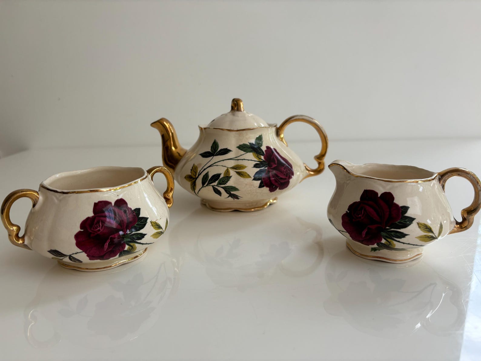 Heatmaster Vintage Teapot, Sugar Bowl & Milk Jug Set - Etsy