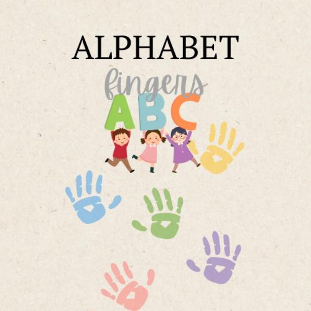Digital Fingerprint Alphabet (alphabet Fingers) - Etsy
