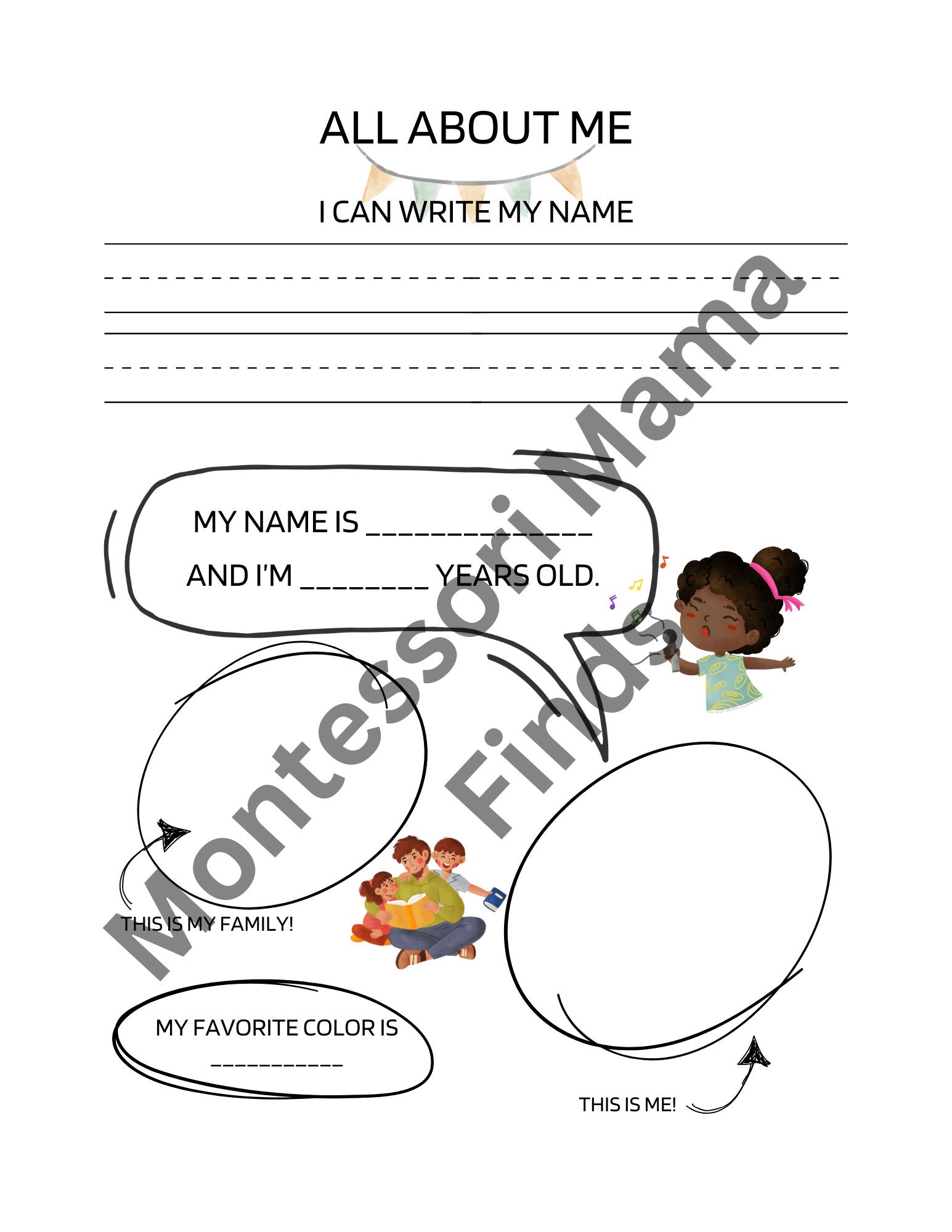 Digital Montessori Morning Menu - Etsy