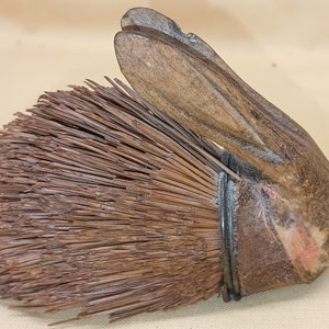 Folk Art Bristle Broom Rabbit Figure Wood Rush Bunny Hand Made E1882 - Etsy
