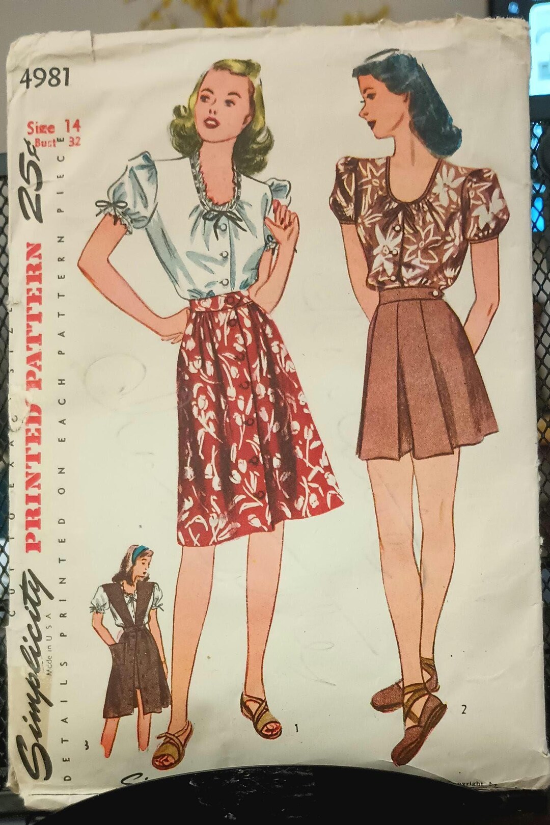 Simplicity 4981 Complete Skirt, Blouse, Shirt & Jumper Pattern, 3 ...