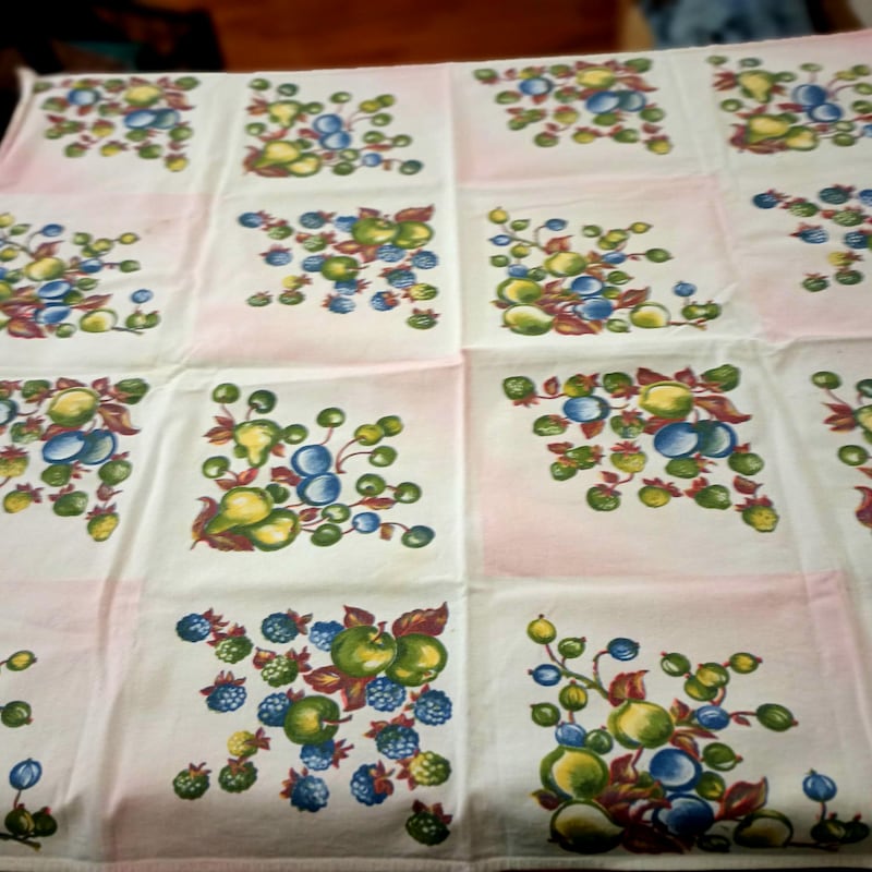 Vintage Fruits Tablecloth - Etsy
