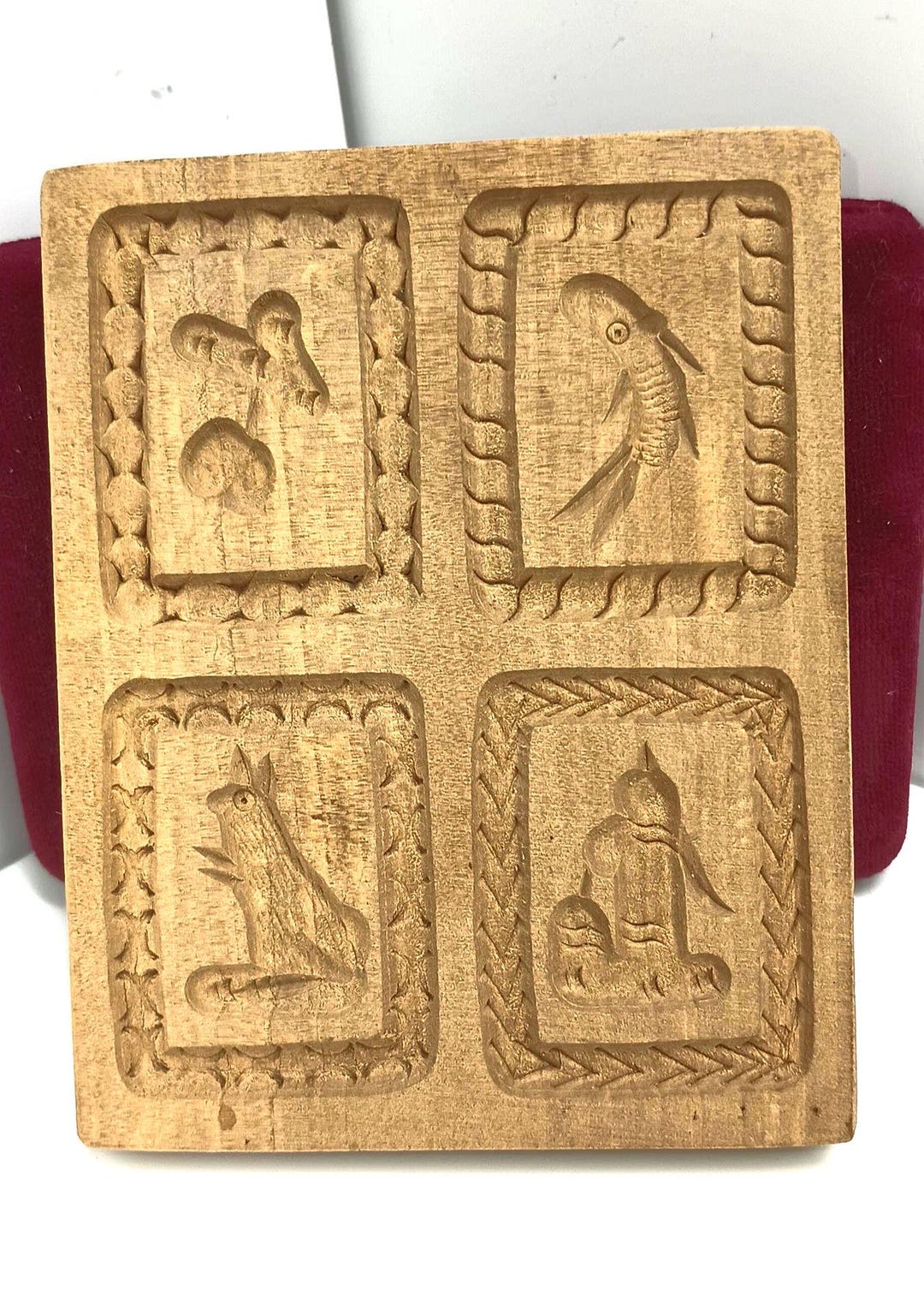 Vintage Small Springerle for Butter, Shortbread, Hand Carved Cookie ...