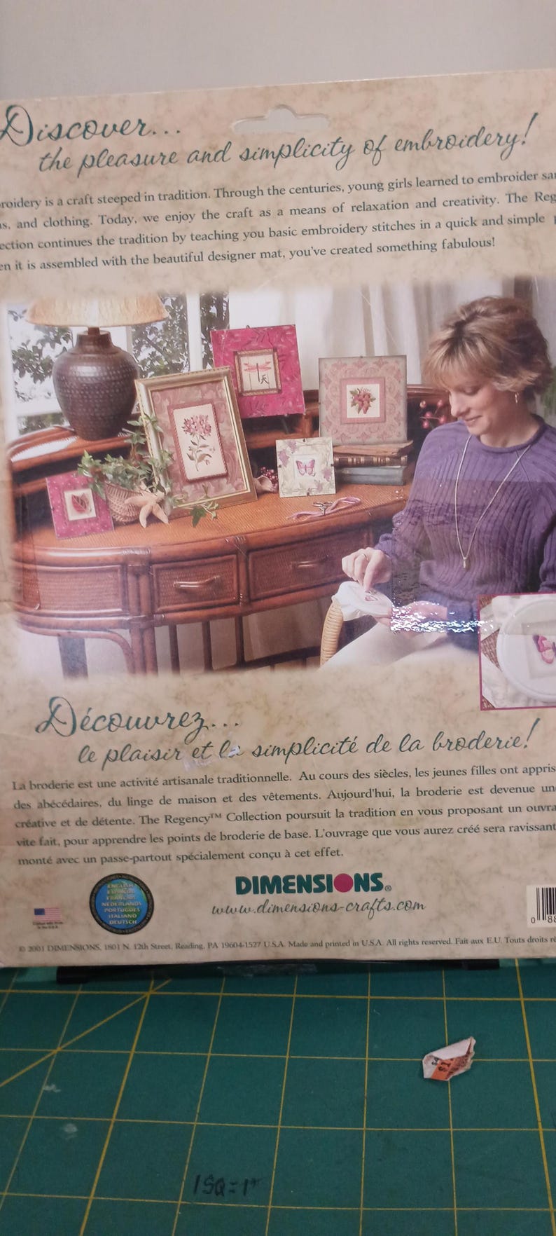 Dimensions Regency Collection Embroidery Kit Provincial Floral 8 X 10 ...