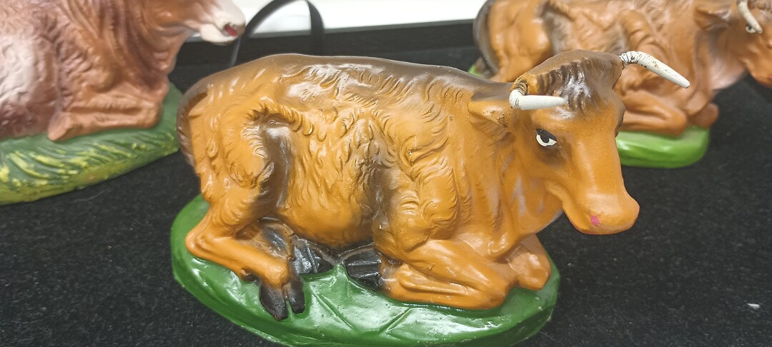 MCM Italy and Fontinini Composite Cow Bull Trio, Italy 3 Animal ...